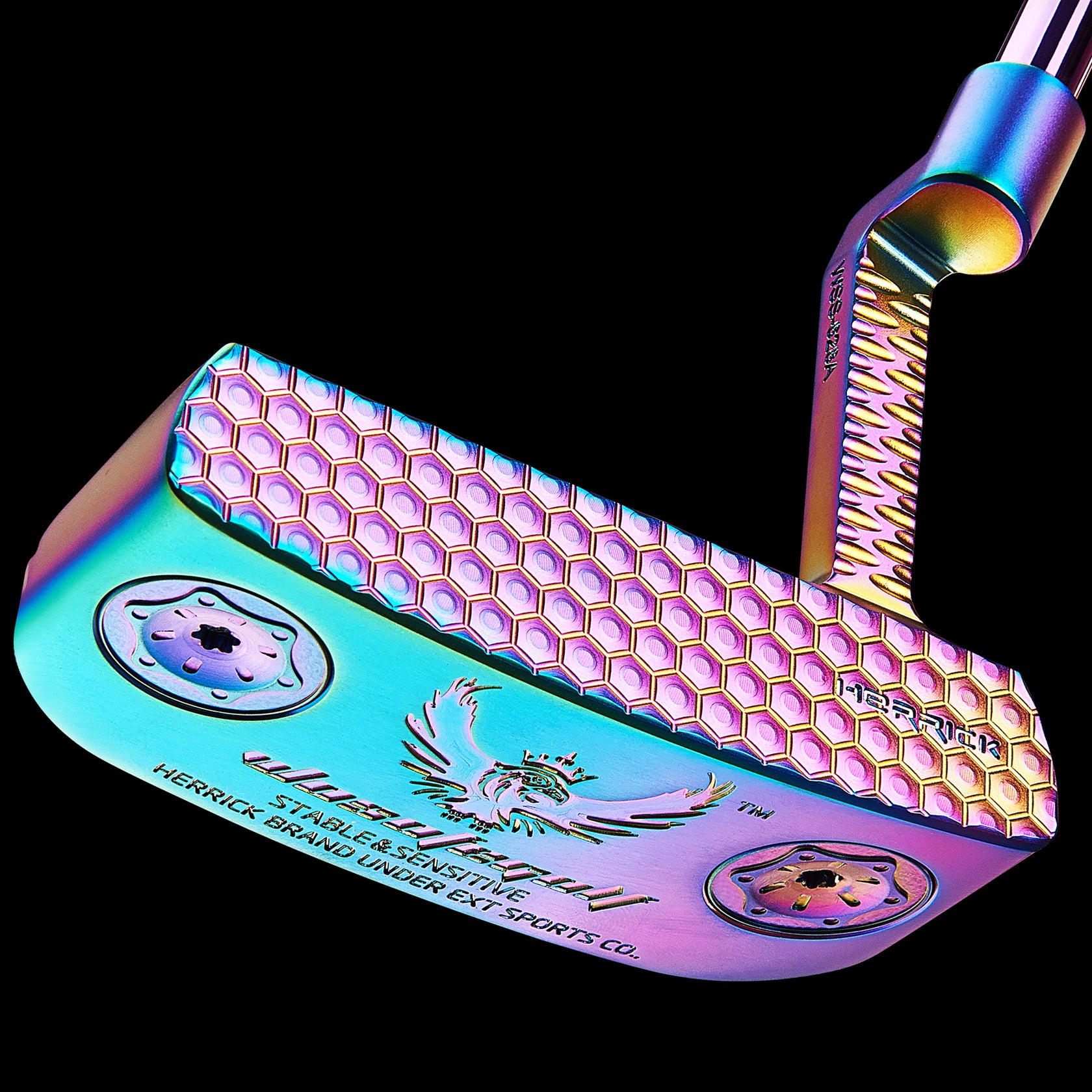 Golf Club Putter Men's Right Hand with Black Red HeadCovers PU Grip CN ...